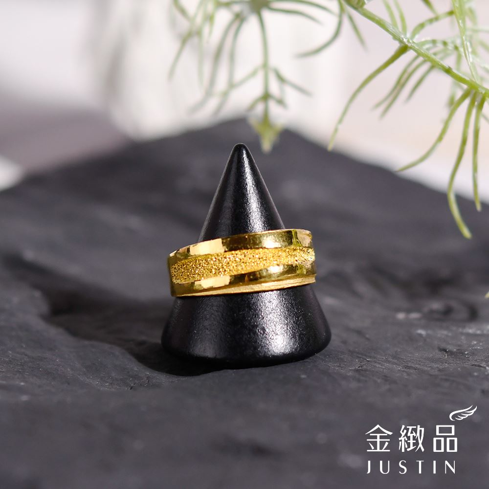 Justin金緻品 黃金戒指 剛毅